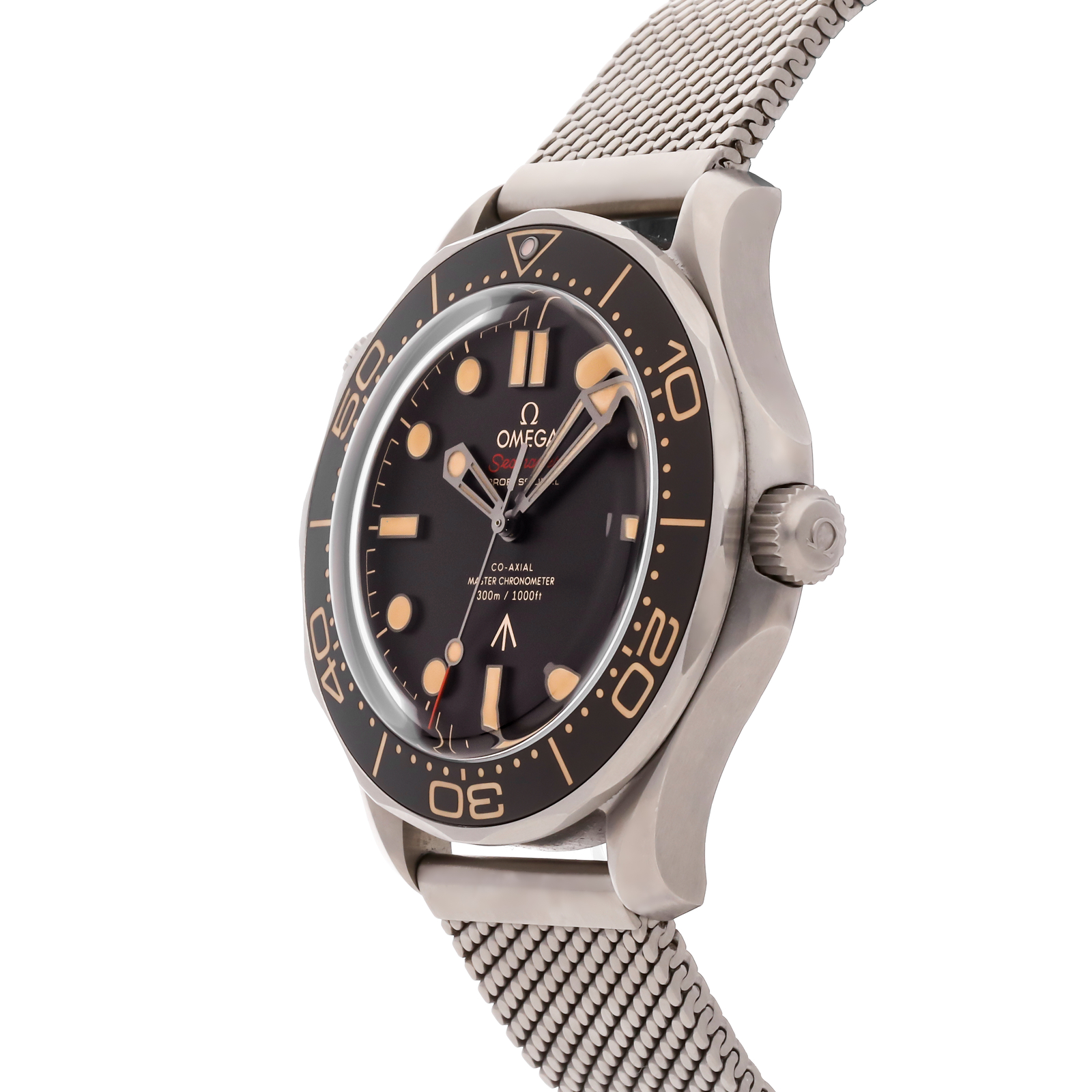 Omega Seamaster Diver 007 Edition Auto Titanium Mens Watch 210.90.42.20 ...