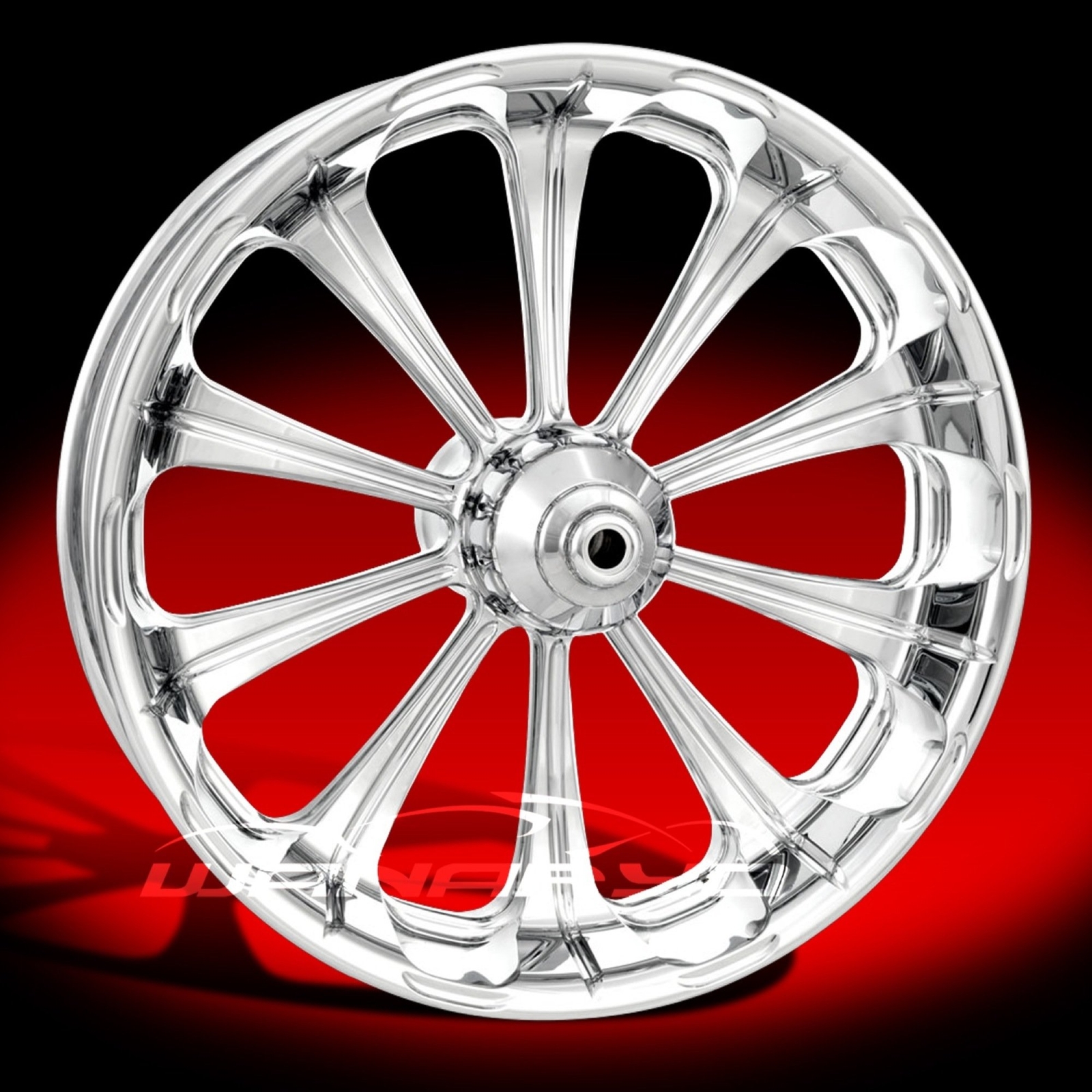 Performance Machine 18 x 5.5″ Revel Chrome Fat Tire Wheel Harley Street ...