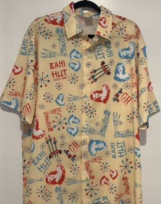 BAHI HUT Florida’s Oldest Tiki Bar Rare Retro Hawaiian Shirt Large NWOT ...