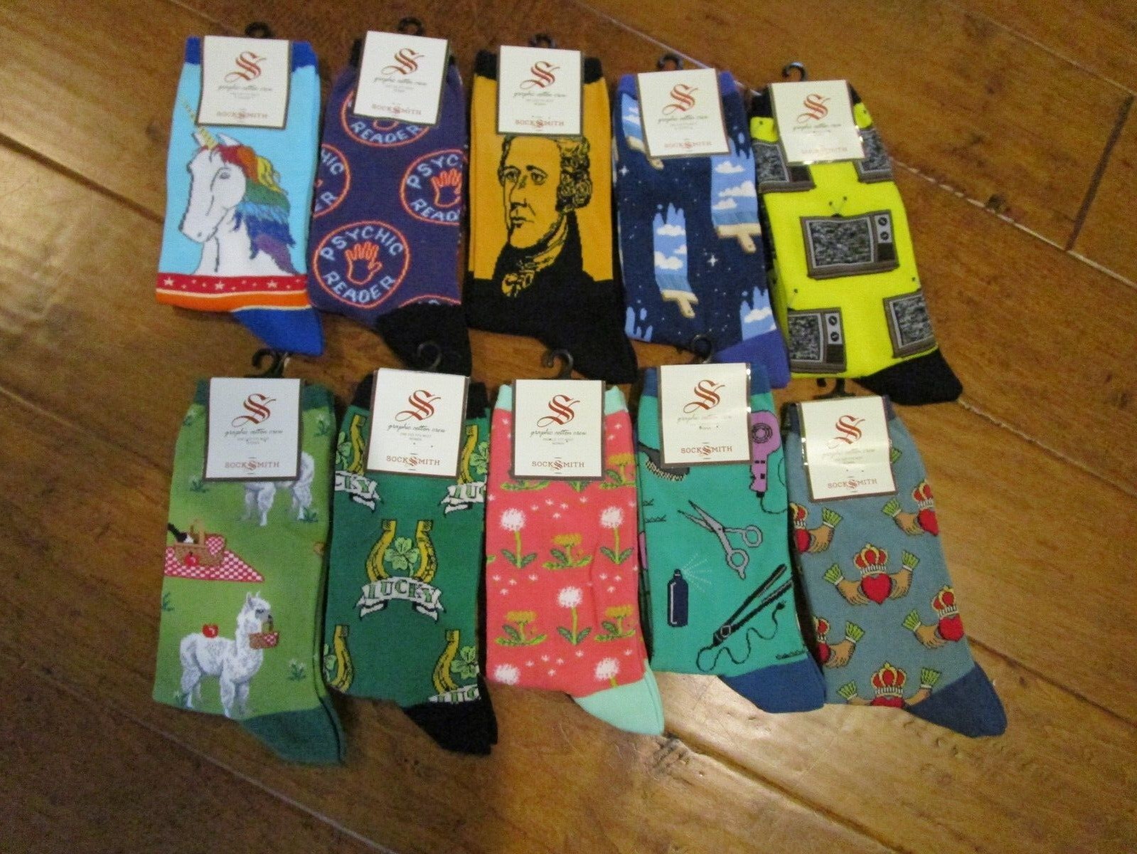 Socksmith Women's NO BORING Crew Socks You Choose HAMILTON, ALPACA ...