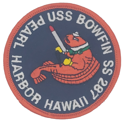 USS Bowfin Submarine SS 287 USA Navy Cloth Patch Pearl Harbor Museum ...
