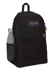 JanSport Zone Backpack Rucksack Black - School work gym bag canvas zip ...
