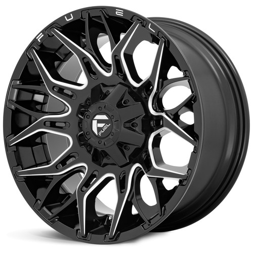 Fuel D769 Twitch 20x10 5x4.5"/5x5" -18mm Black/Milled Wheel Rim 20 ...