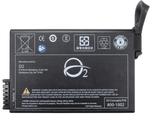 Genuine O2 Concepts for Oxlife Rechargeable OEM Battery 800-1002 4ICR19 ...