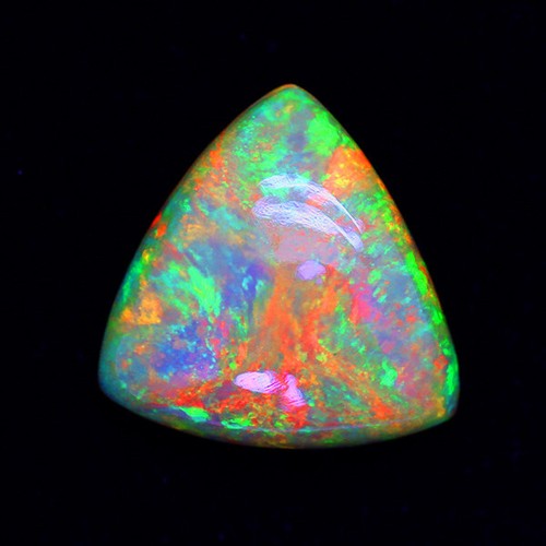 5.57cts Micro Honey Comb Pattern Fabulous Solid Crystal Semi Black Welo ...