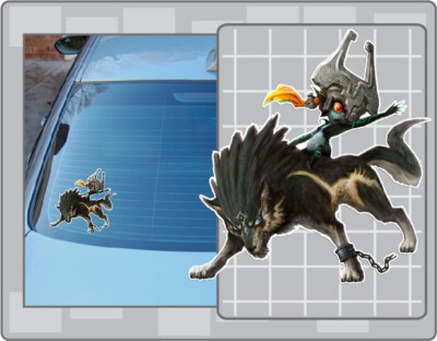 WOLF LINK and MIDNA Vinyl Decal #1 Sticker The Legend of Zelda Twilight ...
