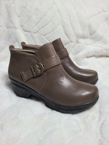 Sanita Brown Taupe Leather Clogs Professional Shoes Size 41 strap 10 ...
