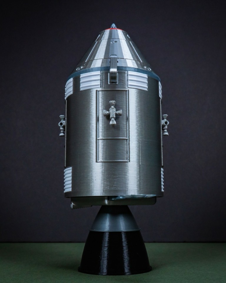 Apollo CSM Plastic model Rocket NASA Scale 1:48 Spacecraft 3D Print | eBay