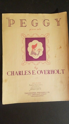 Vintage Peggy Piano Solo By Charles Overholt Sheet Music | eBay