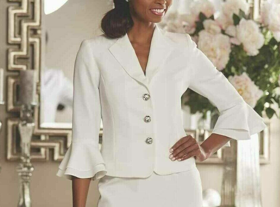 18W PLUS Ashro White Formal Spring Wedding Easter Party Church Jules ...