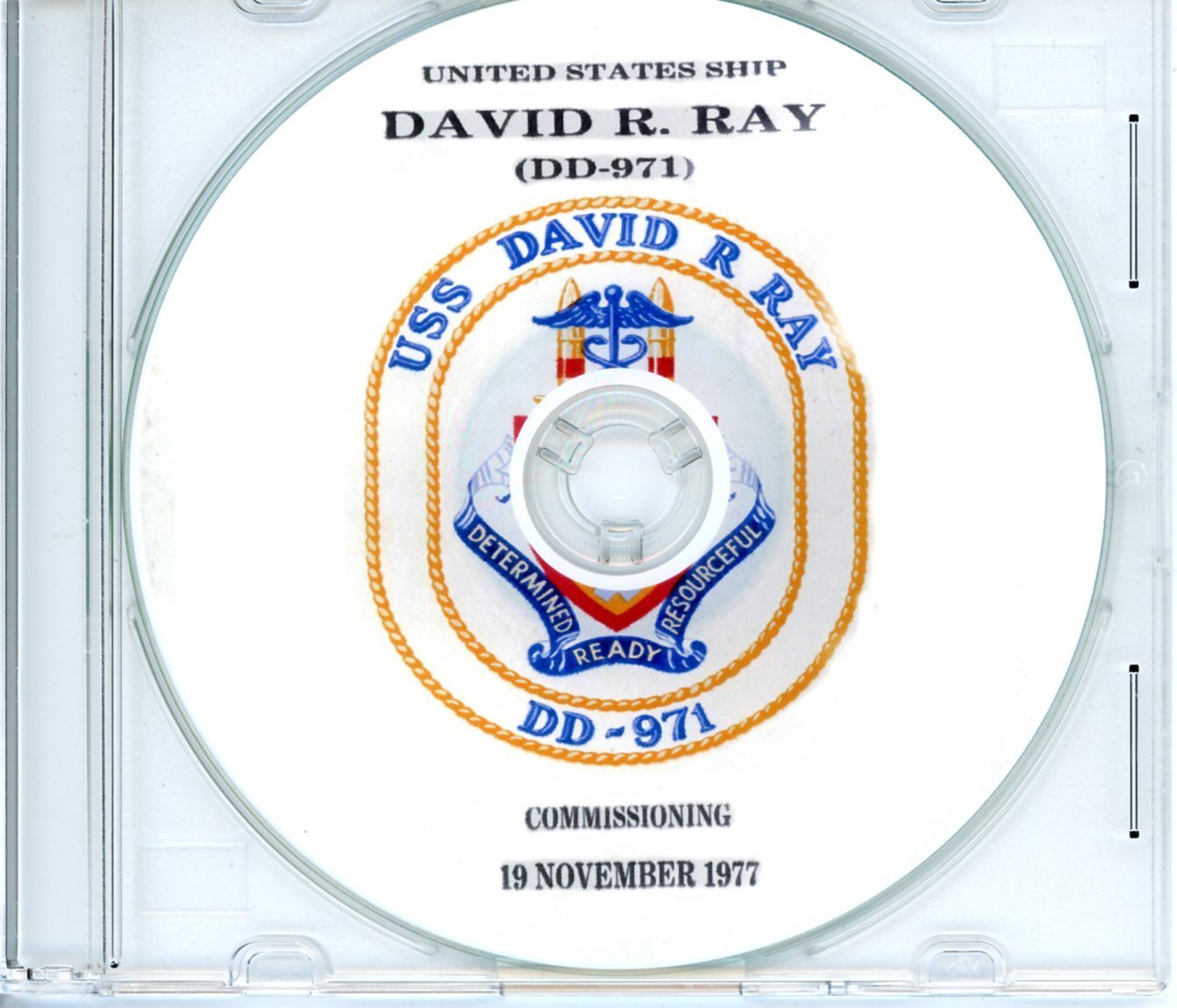 USS David R Ray DD 971 Commissioning Program 1977 United States Navy ...