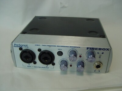 PRESONUS FIREBOX 24 BIT 96K FIREWIRE RECORDING INTERFACE - NO POWER ...