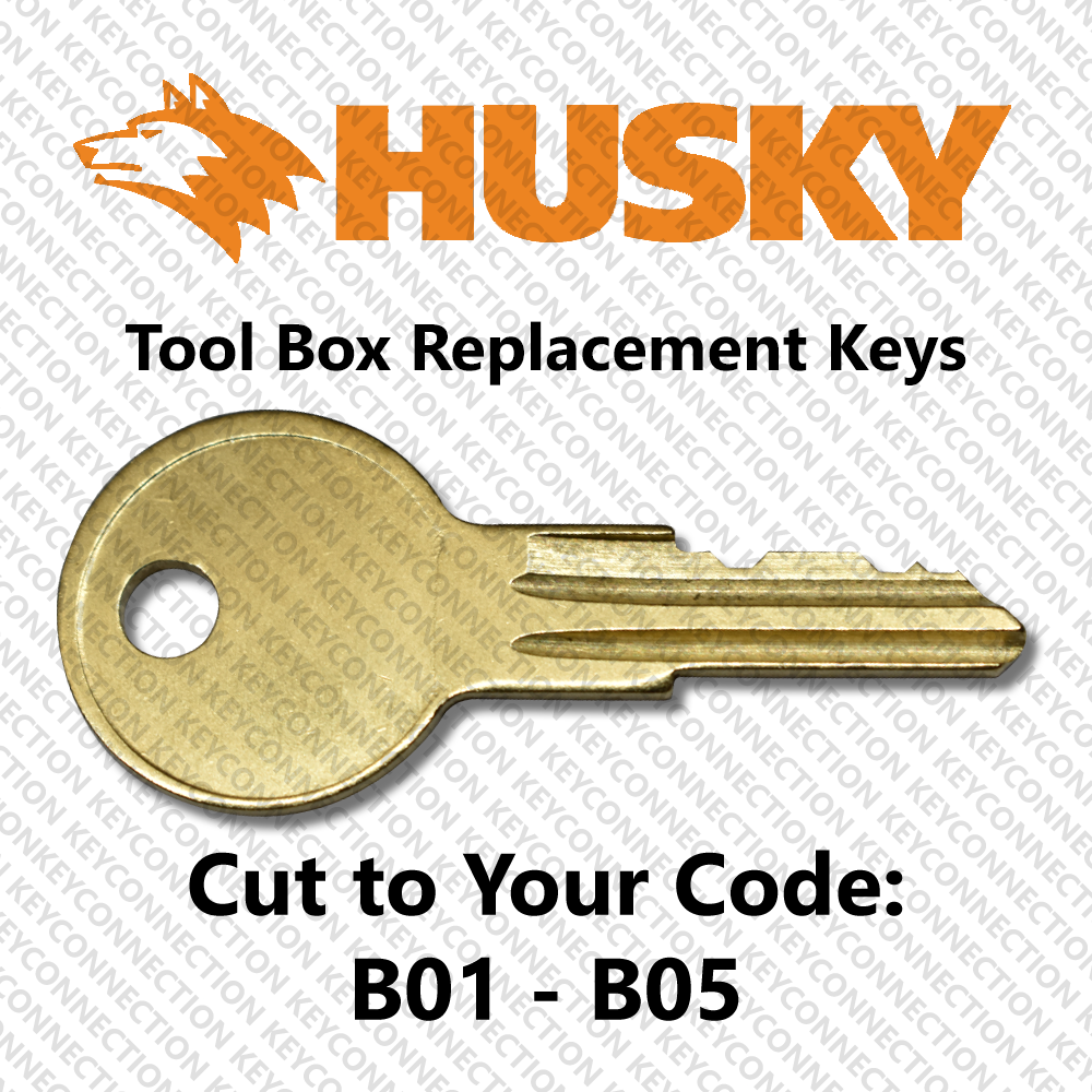 Husky Tool Box Replacement Key Cut to Your Code B01 - B05 | eBay