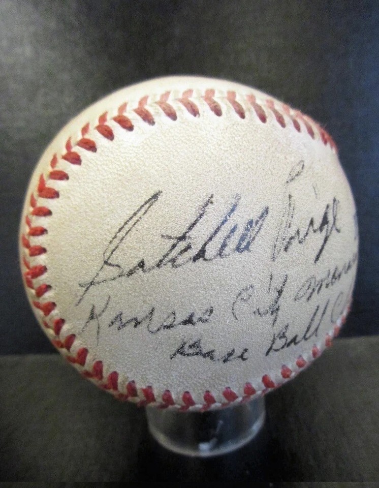 Satchell Paige - 1940's - Autographed Baseball - Beautiful High Quality ...