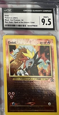CGC 9.5 - Pokémon TCG Entei Holo Promo #34 Pokemon Promos Holo Promo | eBay