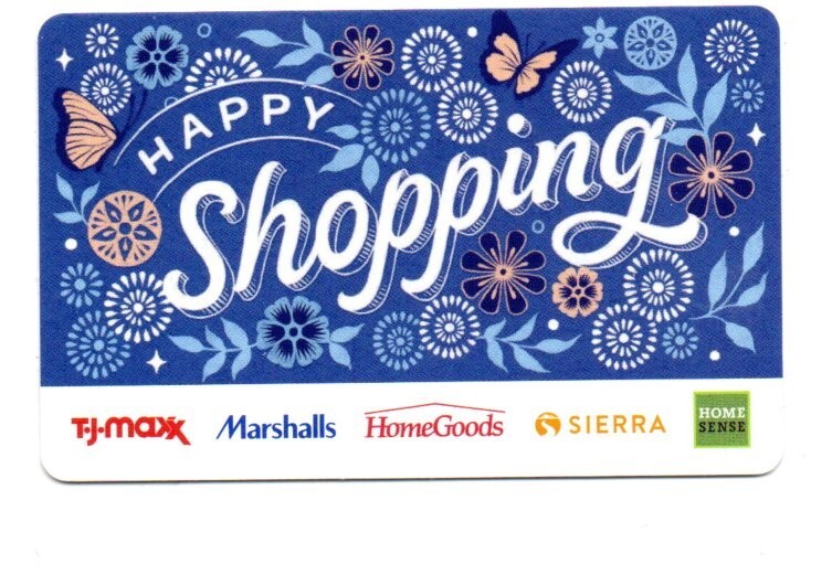 TJ Maxx Marshalls HomeGoods Sierra Happy Shopping Gift Card No$Value ...