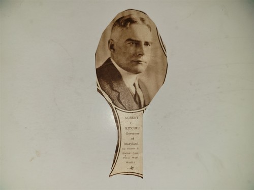 Albert Ritchie Governor of Maryland 1924 NY Times Colorfoto | eBay