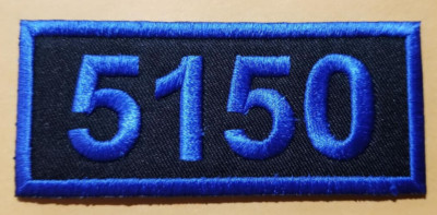 Embroidered Van Halen Tribute 5150 blue Patch approx. 1.5x3.5" | eBay