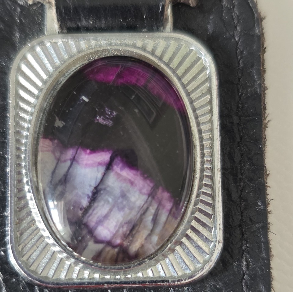 BLUE JOHN KEYRING 1970S - FLUORITE, CASTLETON, DERBYSHIRE - 2.2 cms 5. ...