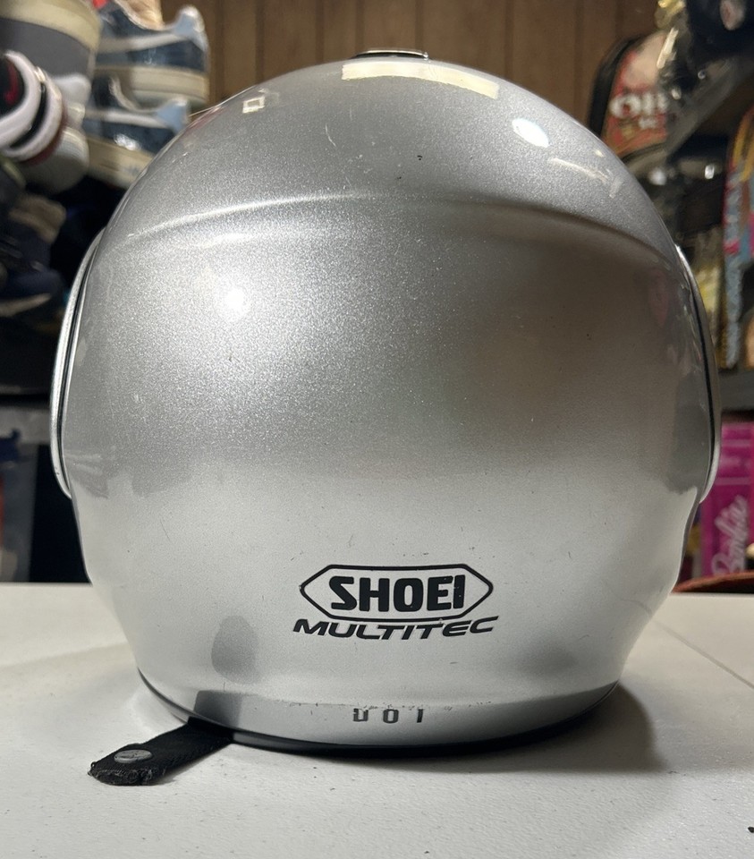 SHOEI MULTITEC Modular Motorcycle Helmet- Grey | eBay