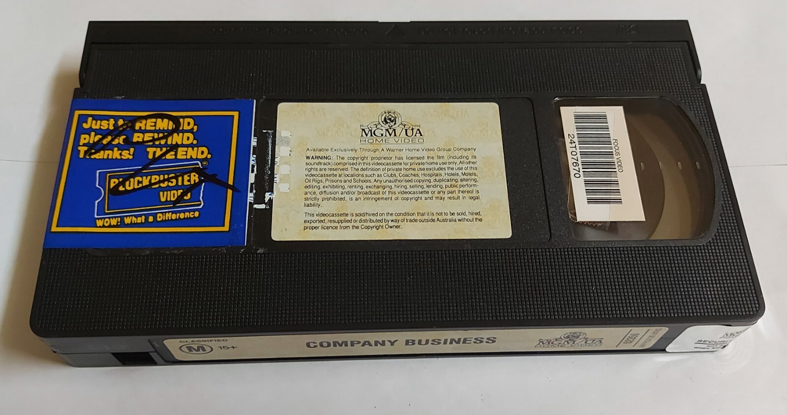 VHS COMPANY BUSINESS • THRILLER • MGM/UA HOME VIDEO | eBay