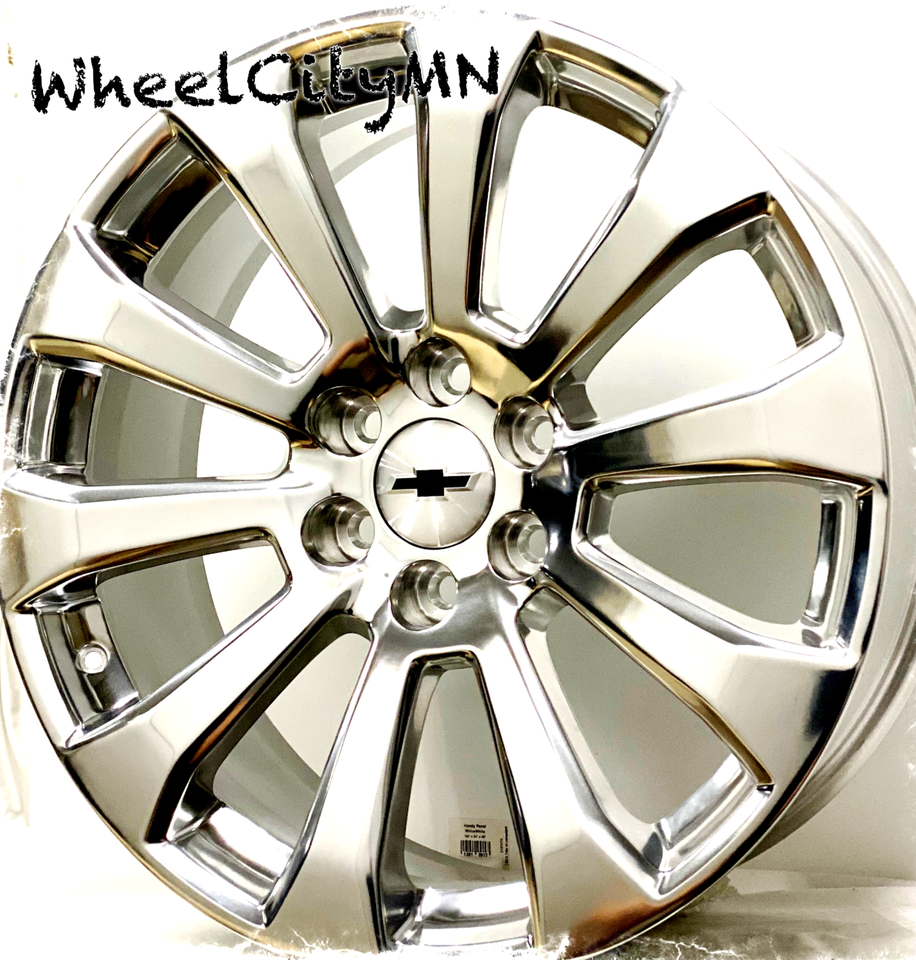 22" OE 5922 Polished RVA Replica Wheels fits 2025 Chevy High Country ...