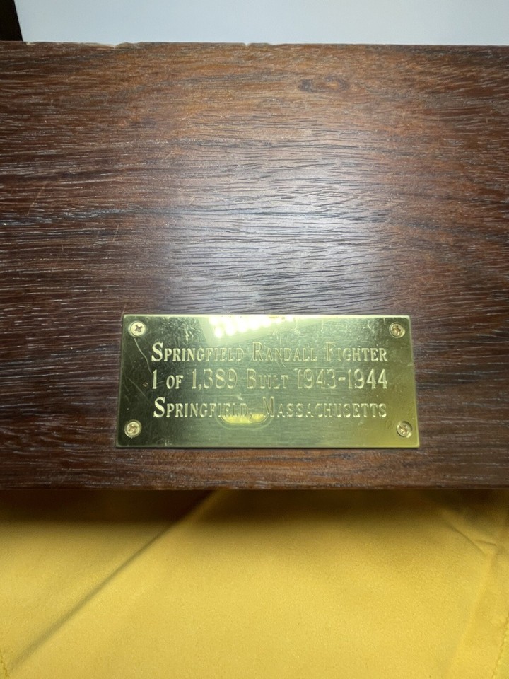 RANDALL Springfield model 1 FIGHTING KNIFE 1943-1944 Leather handle ...