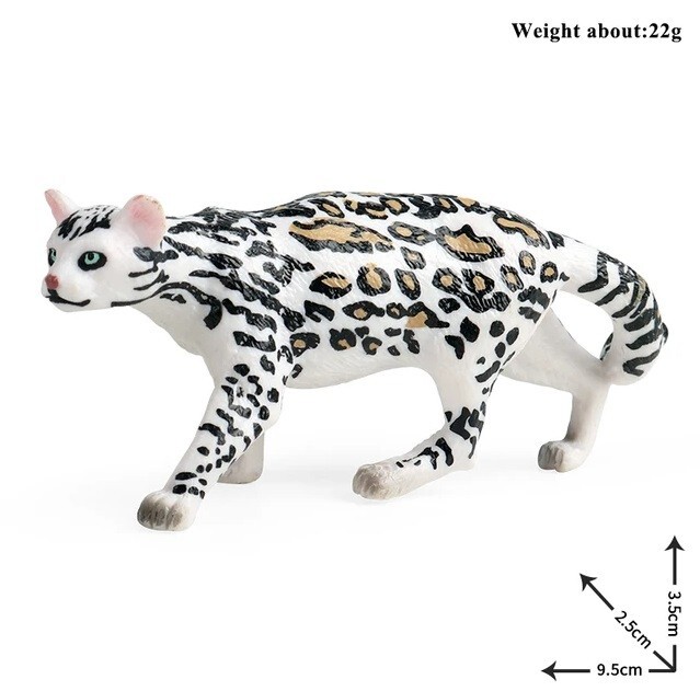 Ocelot Spotted Wild Cat Animal Toy PVC Action Figure Doll Kids Toys ...