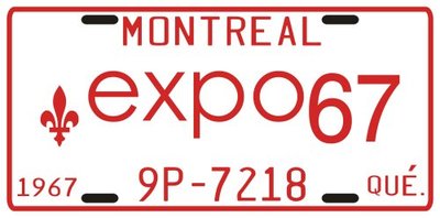 Montreal Canada Expo 67 License Plate | eBay
