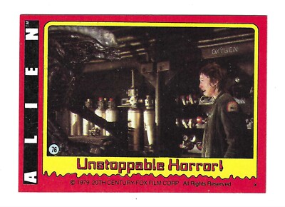 1979 Topps ALIEN #76 Unstoppable Horror! (Pack Fresh) | eBay