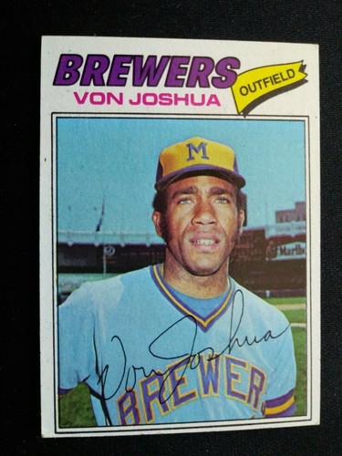 1977 Topps Baseball Card # 651 Von Joshua - Milwaukee Brewers | eBay
