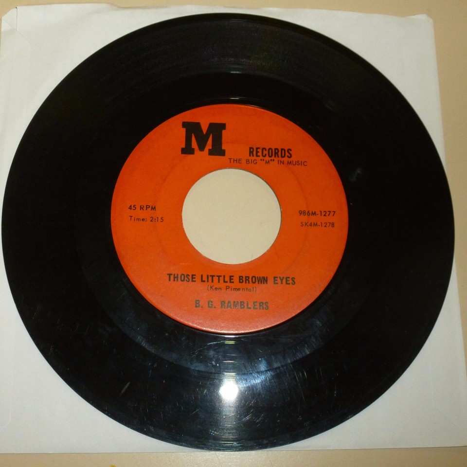 GARAGE BAND 45 RPM RECORD - B G RAMBLERS - M 1277 | eBay