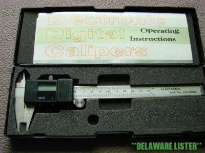 Electronic LED Digital Calipers Micrometer Measuring Tool w/Book & Case ...