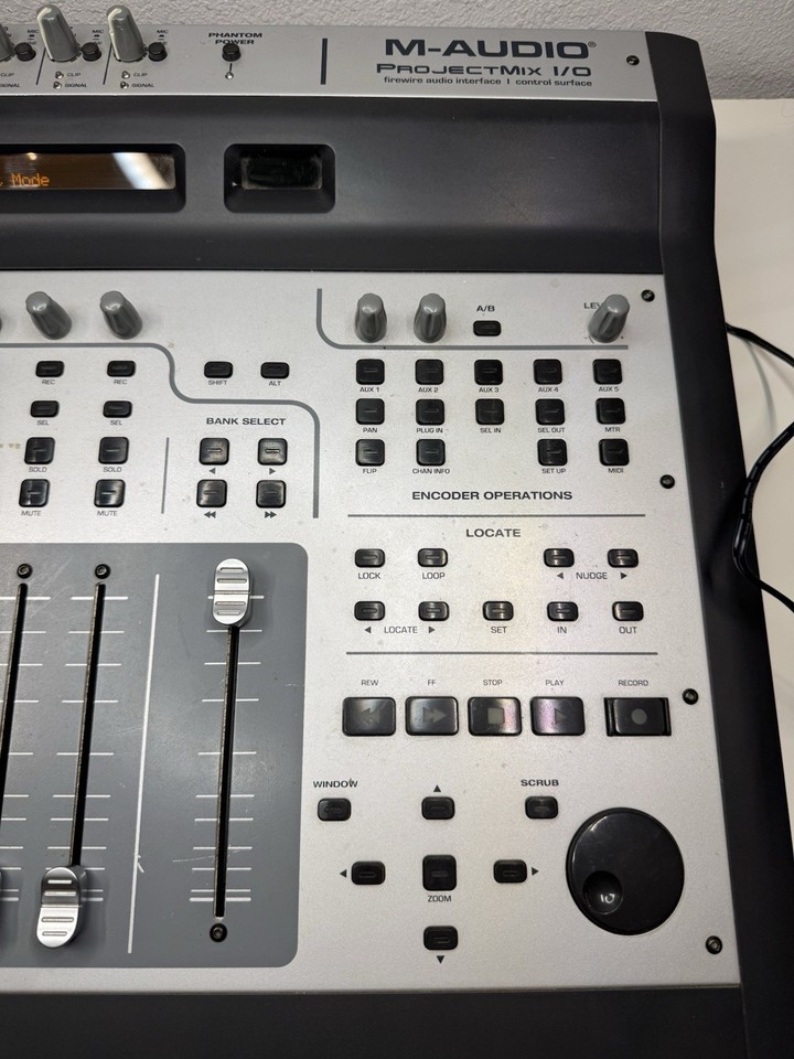 M-Audio Project Mix I/O Firewire Interface & Control Surface UNTESTED ...