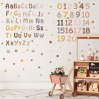 Boho Alphabet Wall Decals Neutral Number Peel and Stick | eBay