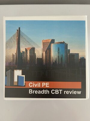 Civil PE Breadth Review Binder 2022 | eBay
