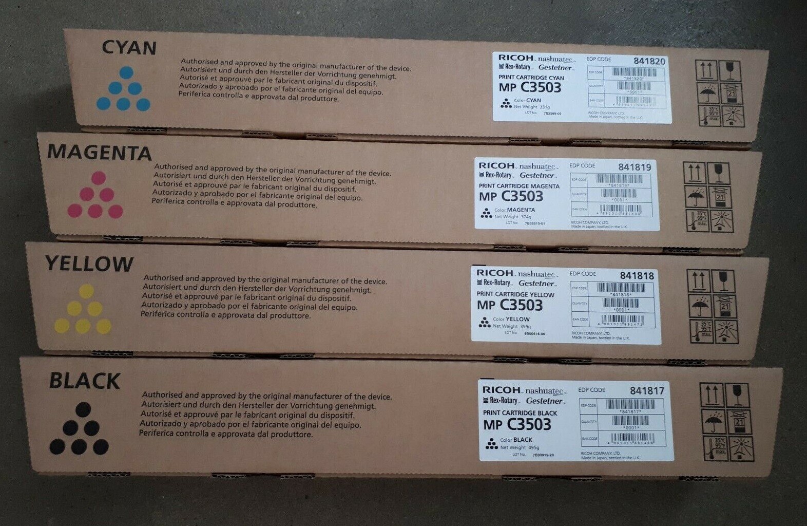 Original Toner Ricoh Aficio MP C3503 C4504 C5504 C6004 SP / 841817 ...