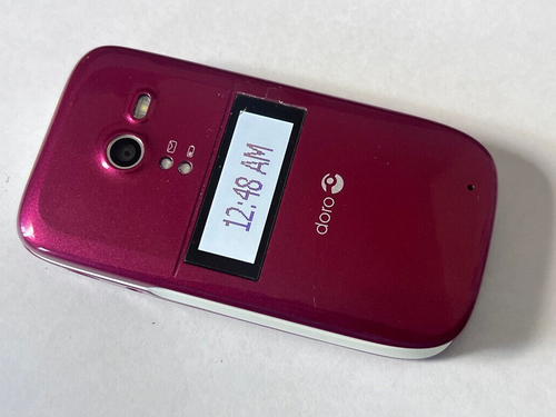 Doro PhoneEasy 626 - Red ( Consumer Cellular ) Flip Camera Cell Phone ...