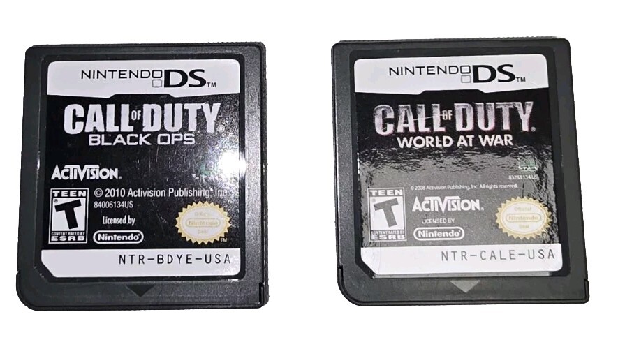 Call of Duty: Nintendo DS Game Lot Black Ops & World at War Tested ...
