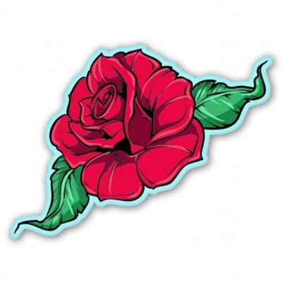 Rose Red Car Vinyl Sticker - SELECT SIZE | eBay