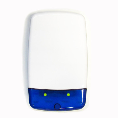 White Dummy/Decoy Alarm Bell Box with Blue Lens and dual alternate ...