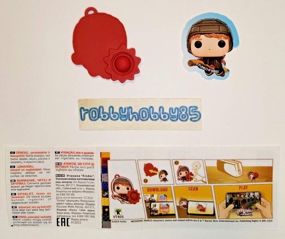 HARRY POTTER QUIDDITCH FUNKO POP SORPRESINE A SCELTA KINDER JOY ITALIA ...