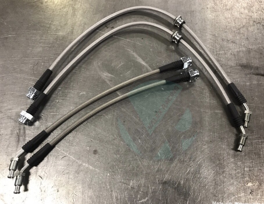 Front & Rear Conversion Brake Lines for 240SX S13 S14 with 300ZX Z32 ...
