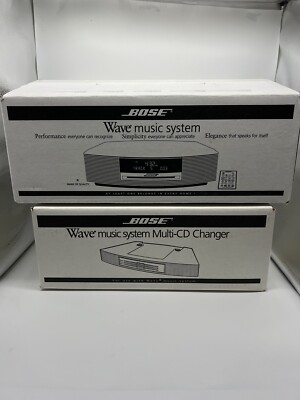 Bose Wave Music System & Multi CD 3 Changer W/ Remotes/ Boxes/ Manuals ...