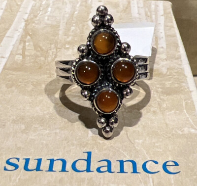 NWT Sundance Catalog Silver “Carnelian Glow Ring” Size 6 $98 | eBay