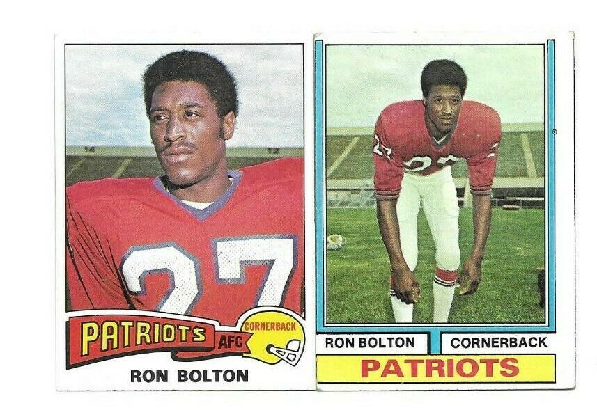 NEW ENGLAND PATRIOTS PETERSBURG VIRGINIA 2 OLD RON BOLTON FOOTBALL ...