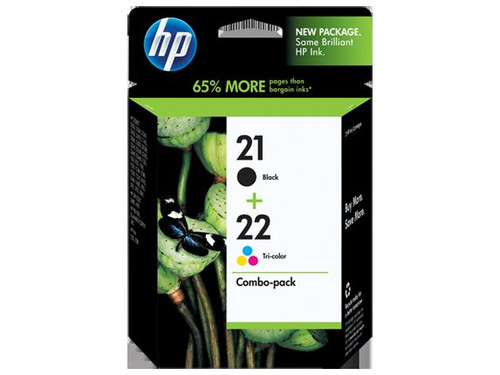 New Genuine HP 21 Black & HP 22 Colour Ink Cartridge For Deskjet F2280 ...