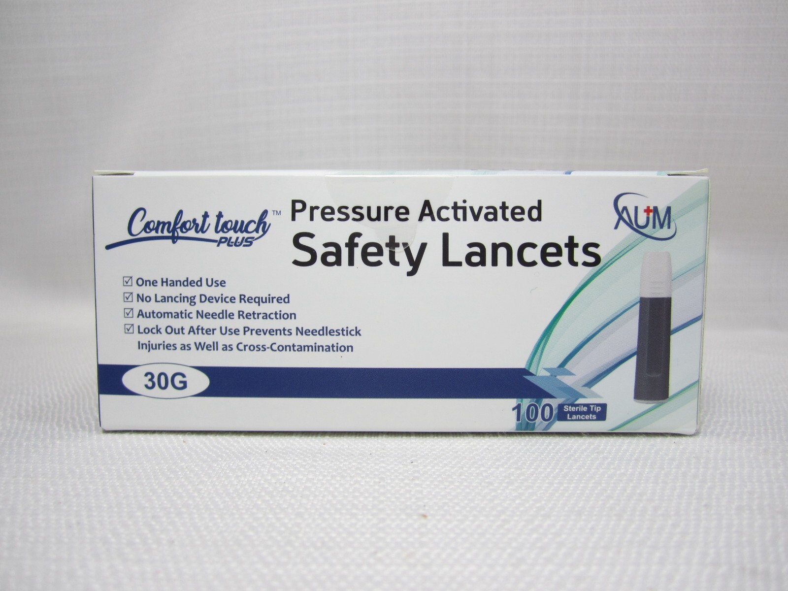 Comfort Touch Plus Lancets 30G Pressure Activated 100-ct Exp 2028+ Easy ...