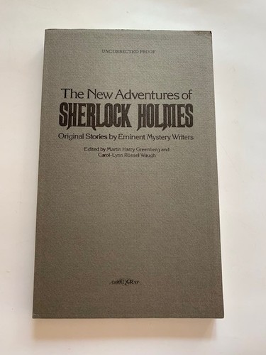 THE NEW ADVENTURES OF SHERLOCK HOLMES - PROOF SIGNED BY STEPHEN KING | eBay