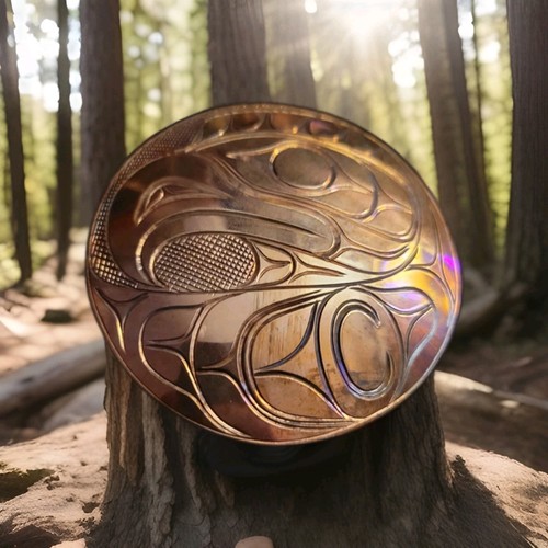 Vintage Haida Eagle Brooch/Pendant On Shining Copper By Master Paddy Seaweed | eBay